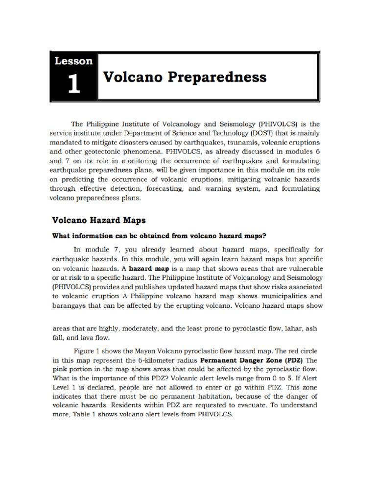 9- Volcano Preparedness | PDF
