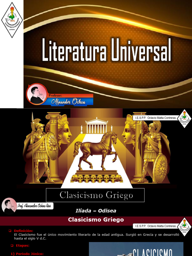 Literatura Universal Griega | PDF | Homero | Odiseo