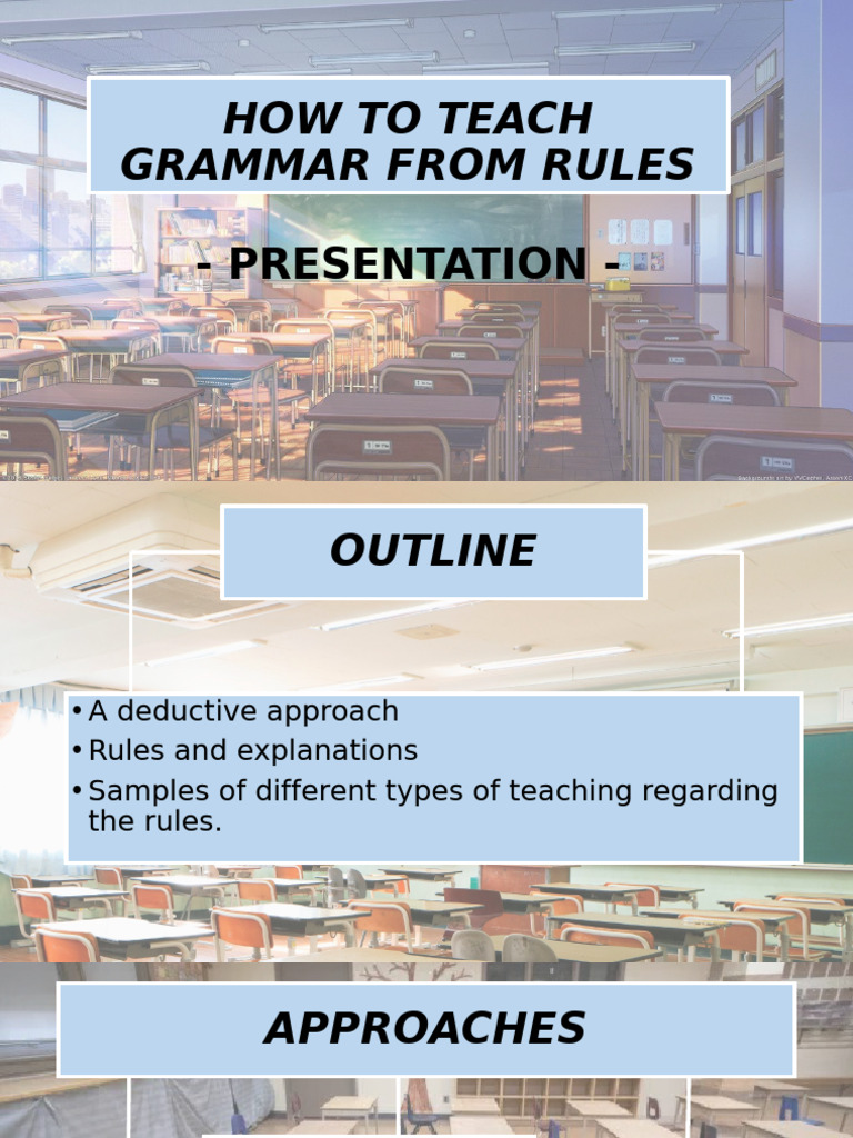 How to Teach Grammar From Rules - (Presentation) | PDF
