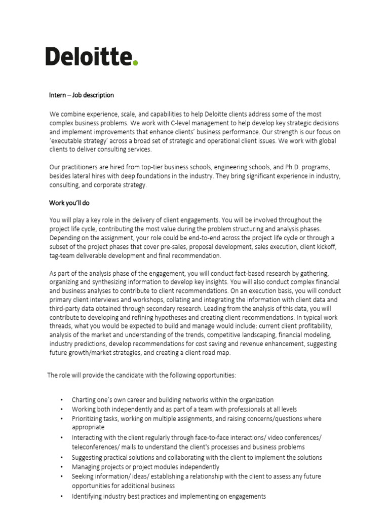 Intern JD 1 | PDF | Project Management | Methodology