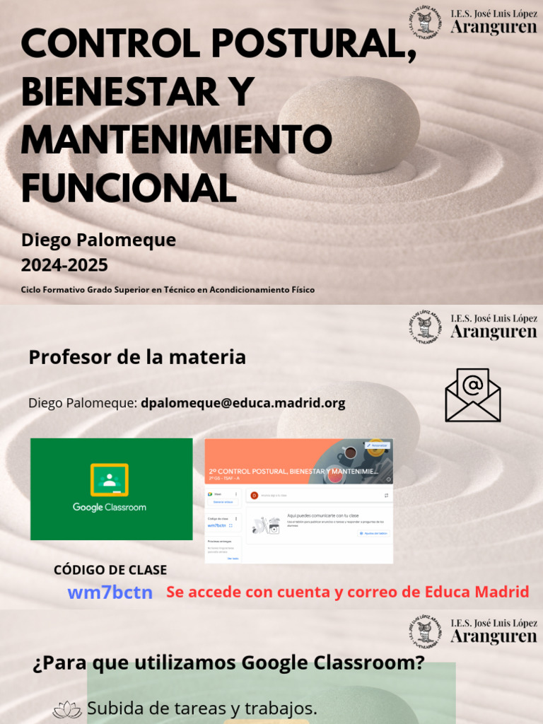 Presentacion Control Postural PDF | PDF