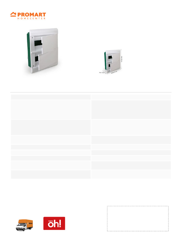 Tablero Empotrable IP40 24 Polos | PDF