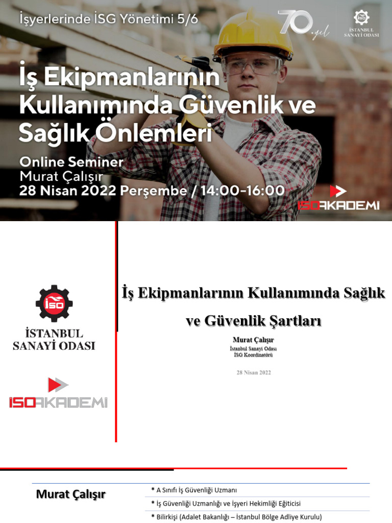 Ekipmanlar N N Kullan M Nda G Venlik Ve Sa L K 1659527499 | PDF