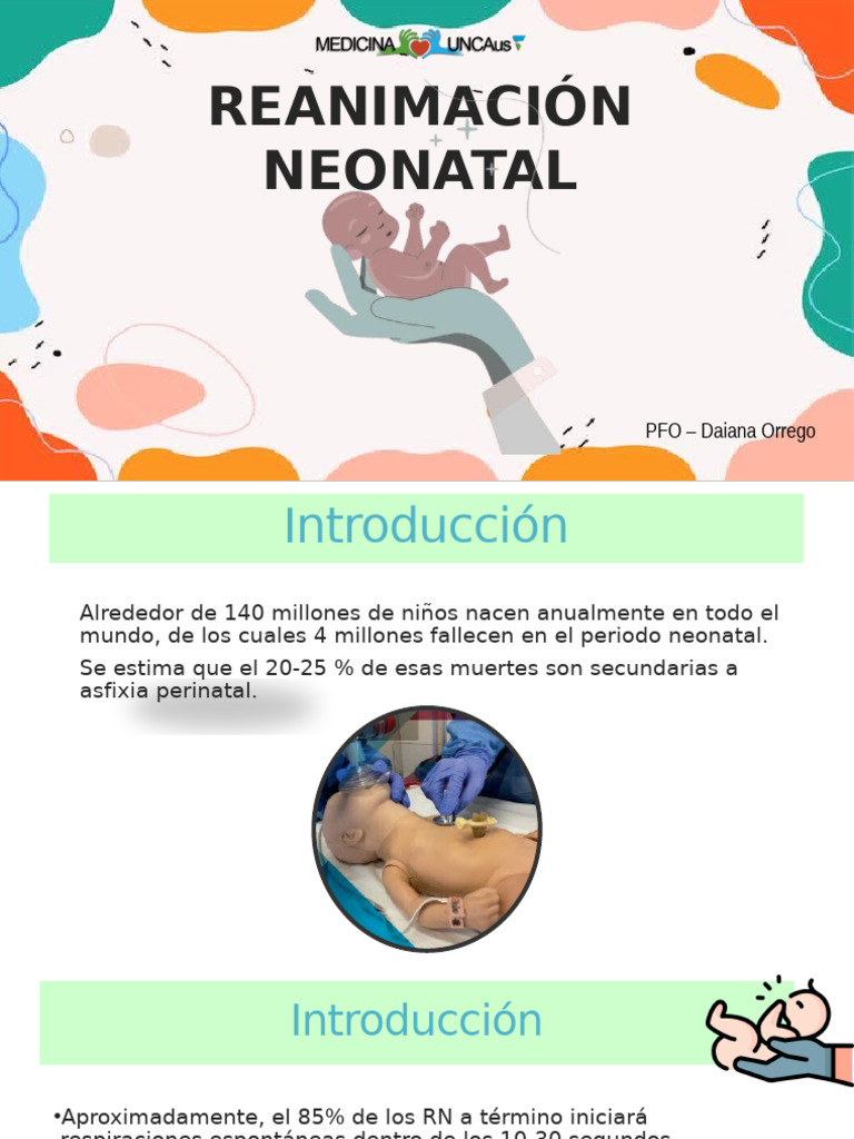 RCP Neonatal | PDF | Reanimación cardiopulmonar | Sistema respiratorio