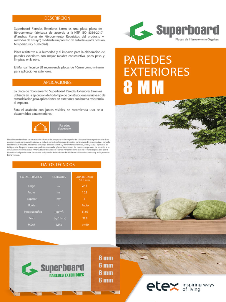 Mavegsa - Superboard 8mm Paredes Exteriores | PDF