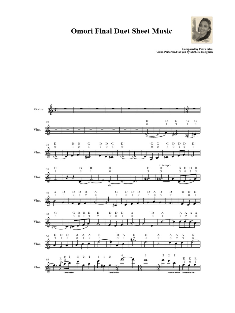 Omori Final Duet Sheet Music | PDF | Musicology
