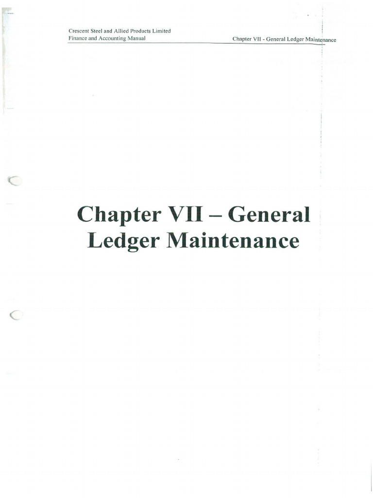 7.chapter VII - General Ledger Maintenance | PDF | Corporations ...