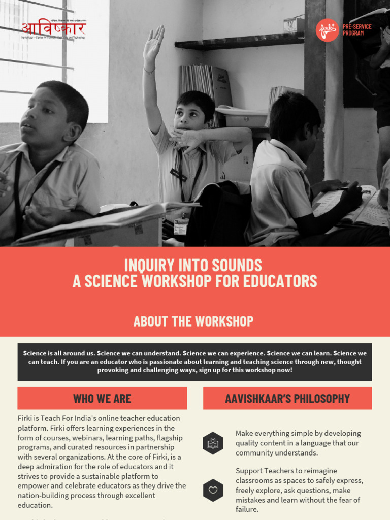 Inquiry Into Sounds - Brochure PDF | PDF | Teachers | Science