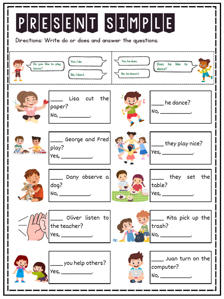 Present Simple Questions Practice | PDF