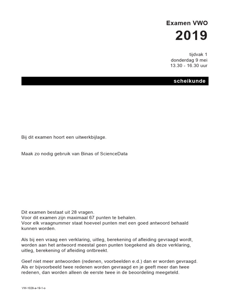 Blokschema VWO | PDF