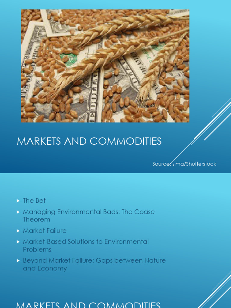 Lecture 3 Markets and Commodities | PDF | Externality | Market (Economics)