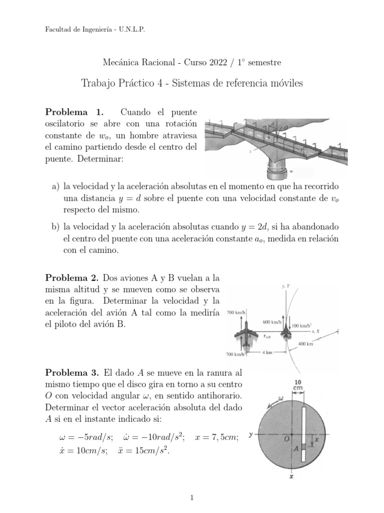 TP4 Sistemas de Referencia M Viles | PDF | Velocidad | Aceleración