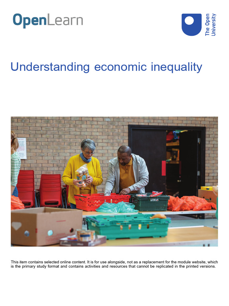 Understanding Economic Inequality Printable | PDF | Cost Of Living ...