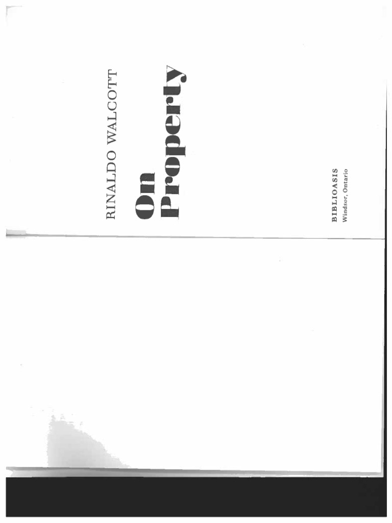 rinaldo walcott | PDF