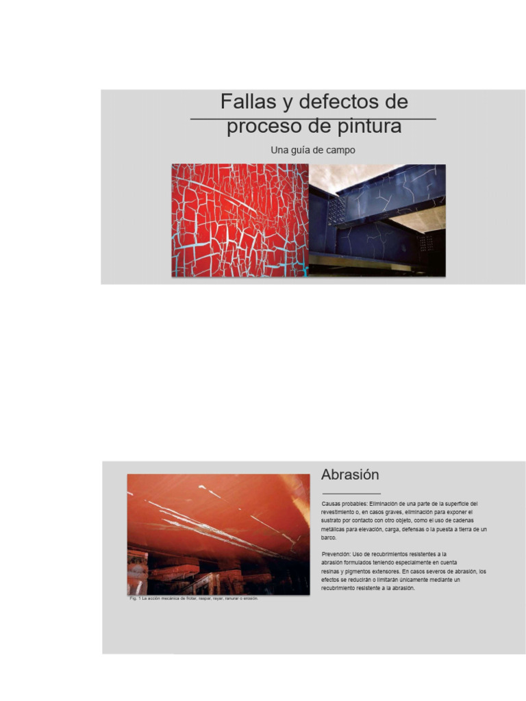 Fallas y Defectos de Pintura Rev.0 | PDF | Pintar | Revestimiento