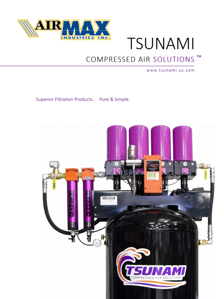 Tsunami Compressed Air Solutions Guide | PDF | Gases | Mechanical ...