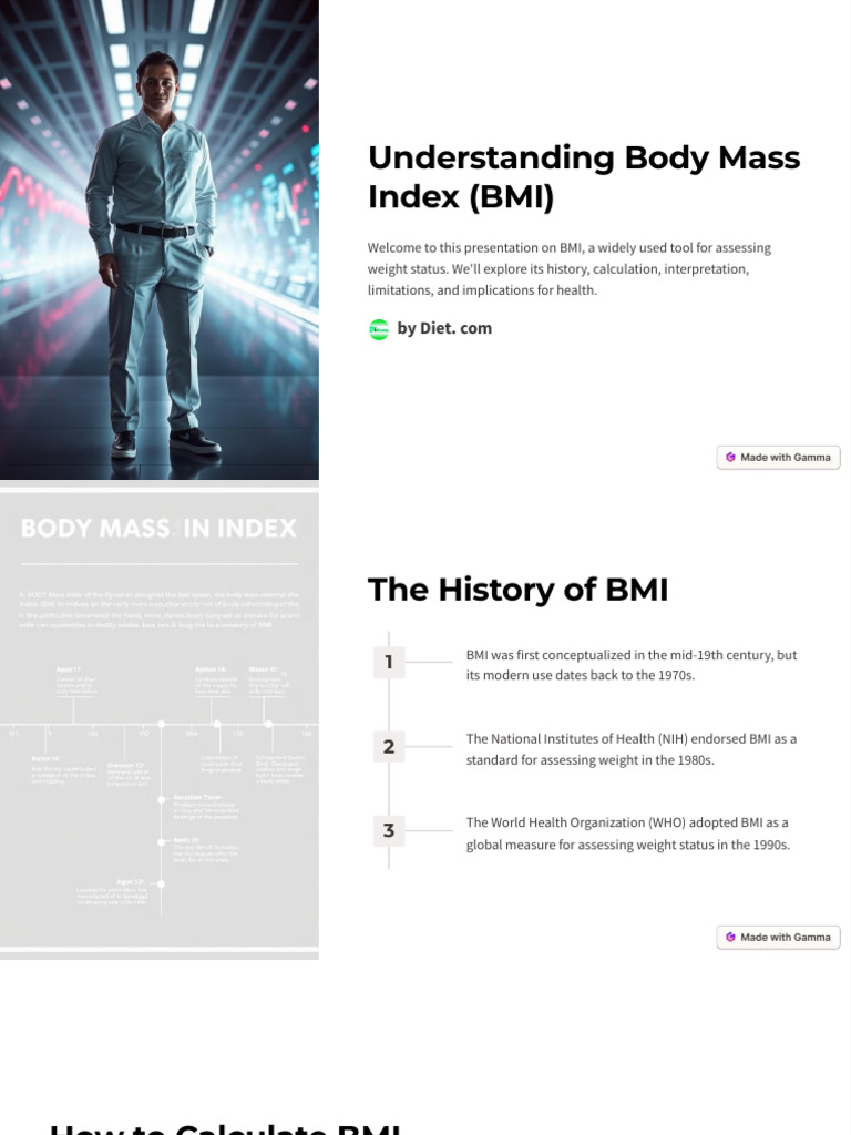 Understanding Body Mass Index BMI | PDF | Body Mass Index | Obesity