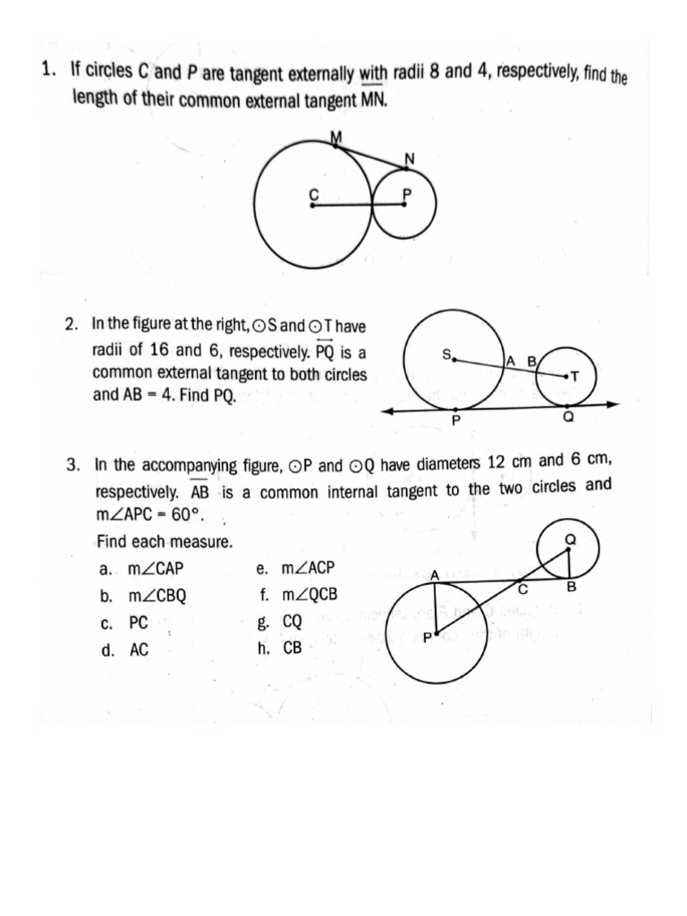 Math R - Tangents 2 | PDF