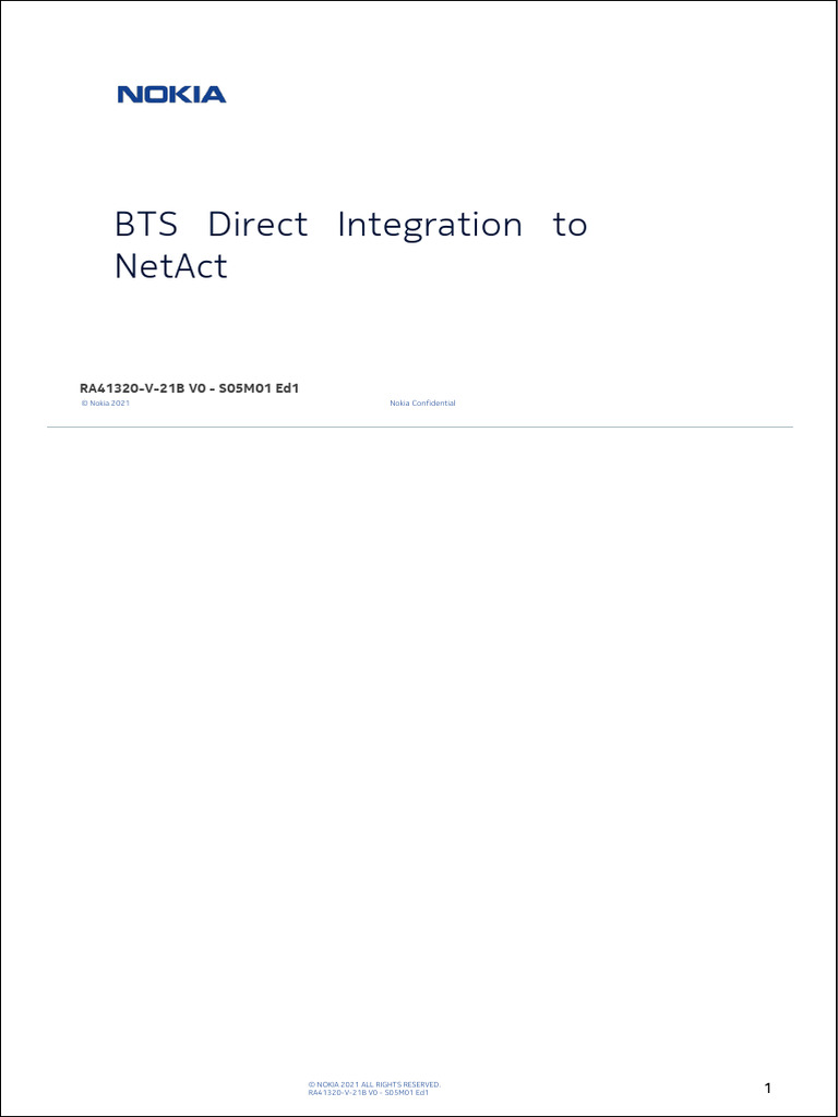 BTS Integration with NetAct Guide | PDF | Ip Address | Internet Protocols