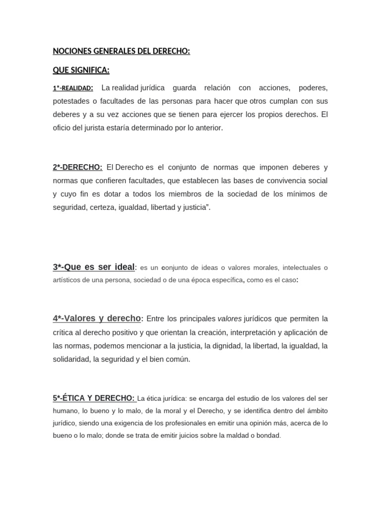 NOCIONES GENERALES DEL DERECHO ANDREINA | PDF | Moralidad | Justicia