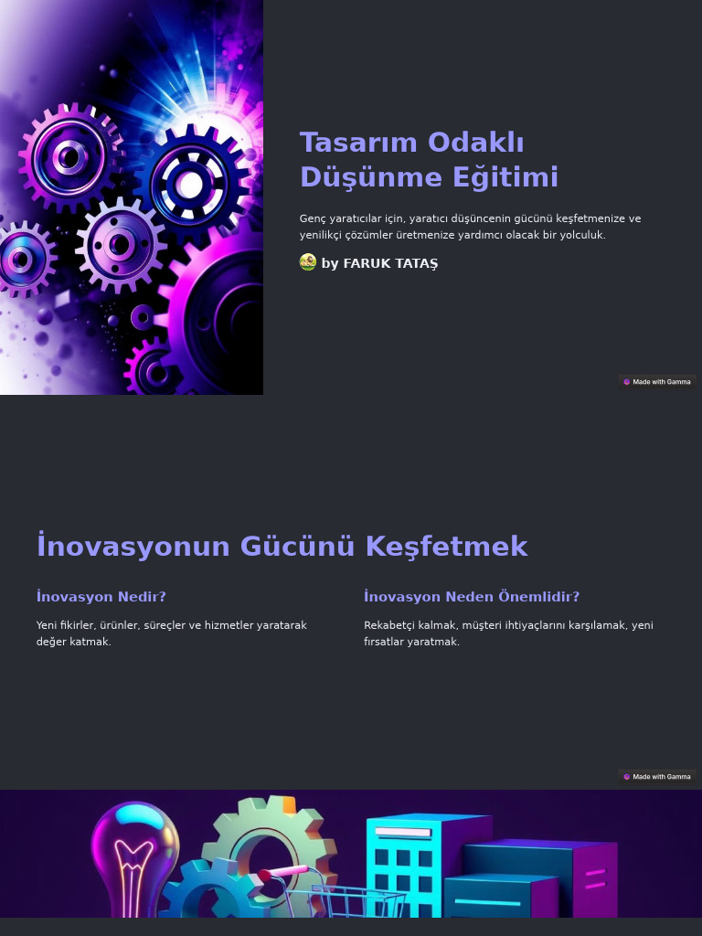 Tasarim Odakli Dusunme Egitimi | PDF