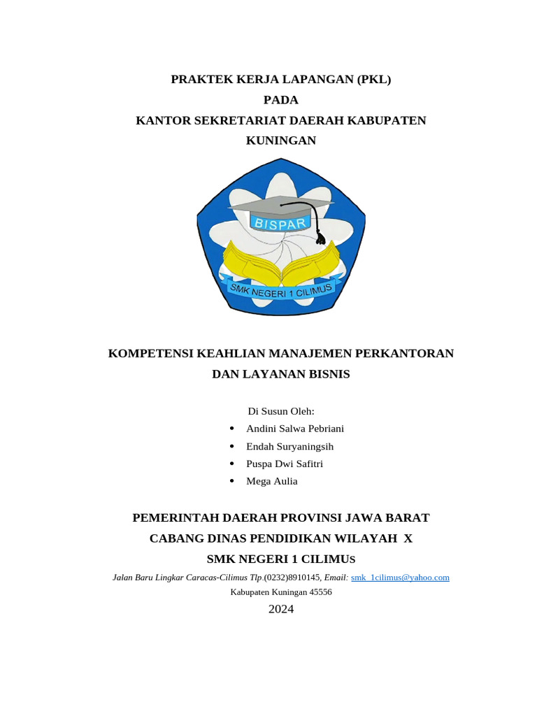 Salin1-LAPORAN Pkl Smk 1 Clms | PDF