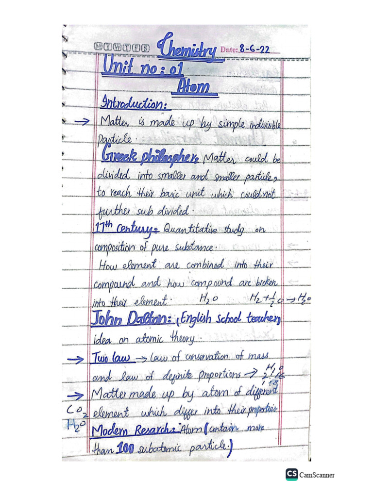 Chemistry Chapter One Complete Lecture PDF | PDF