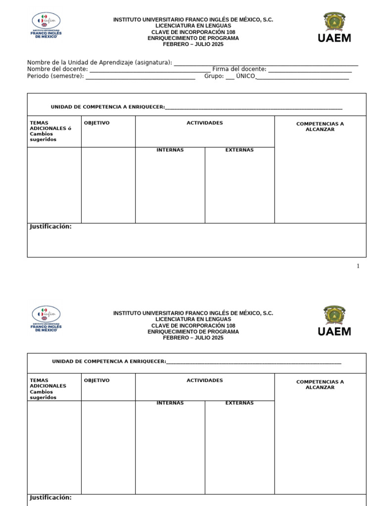 FORMATO ENRIQUECIMIENTO UAEM-IUFIM (1) (1) | PDF