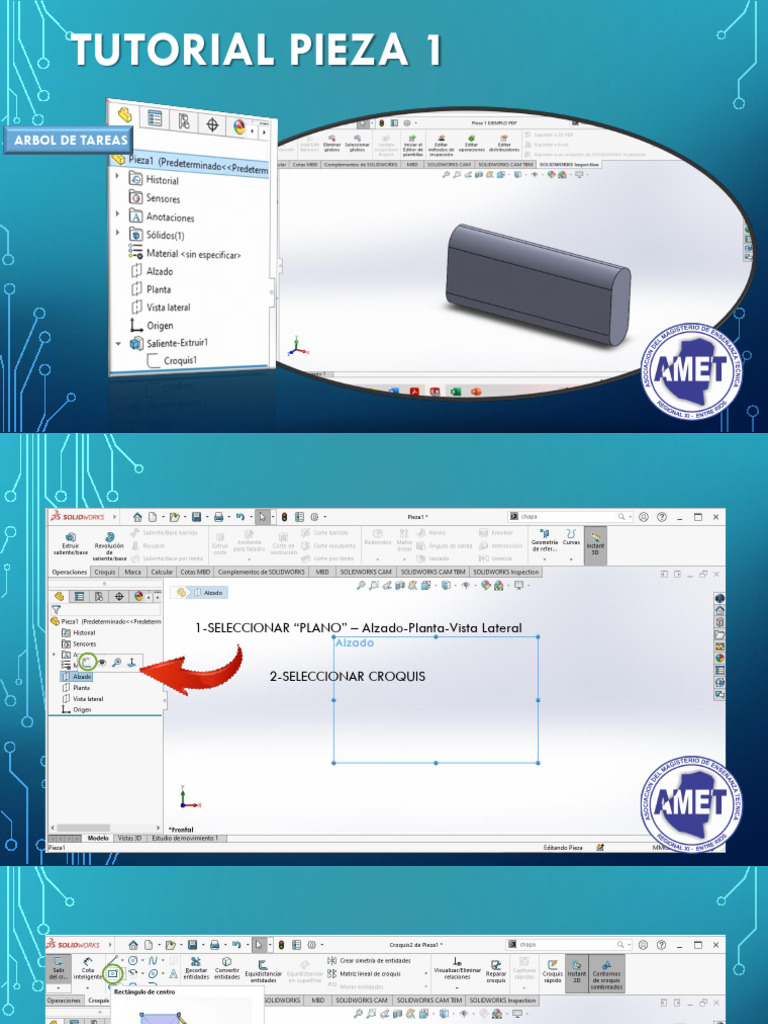 Tutorial Pieza 1 - Amet | PDF