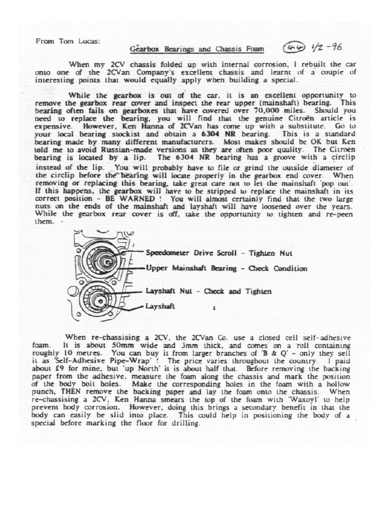 Gearbox 2CV | PDF