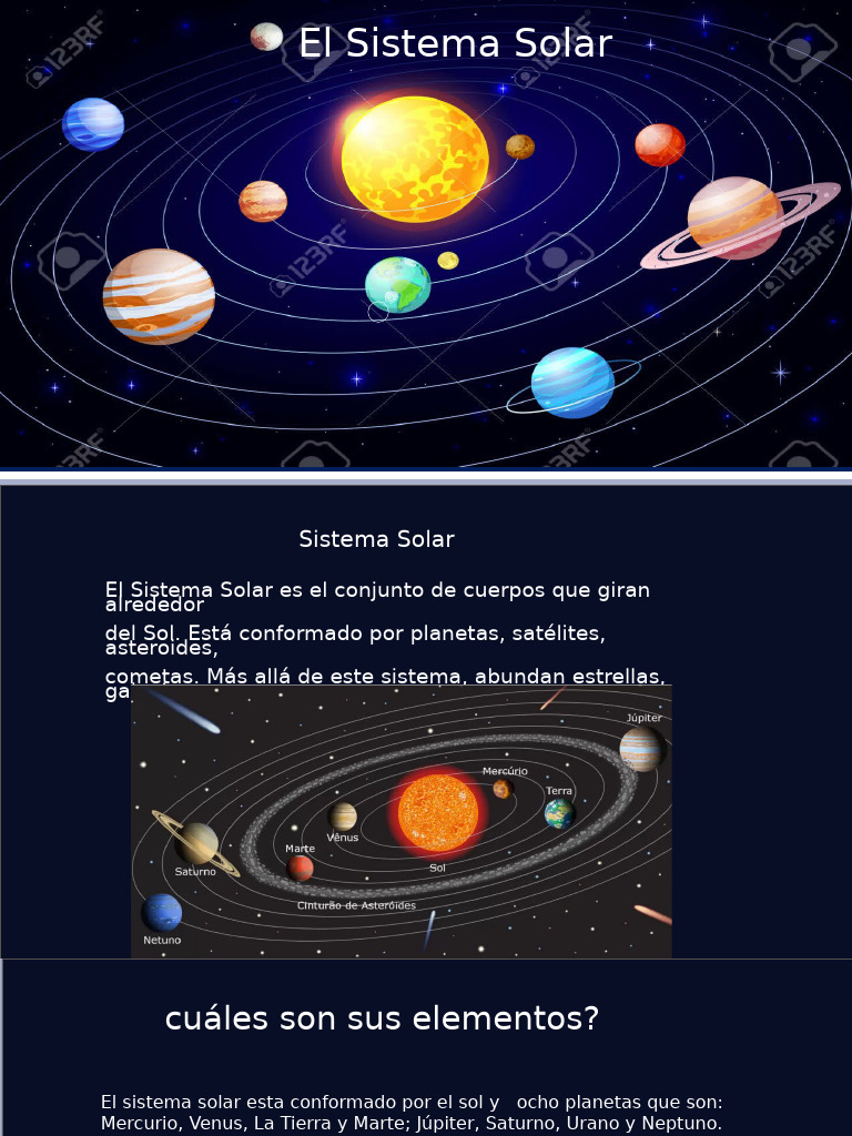 Elementos y Movimientos del Sistema Solar | PDF
