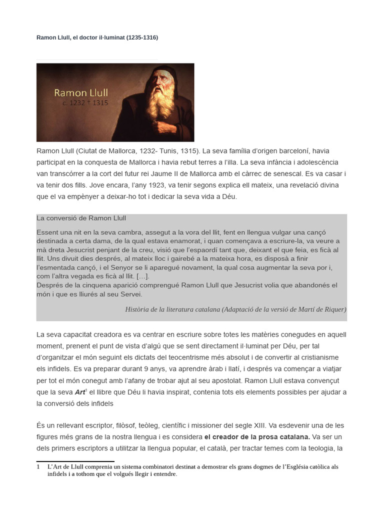 Ramon Llull | PDF