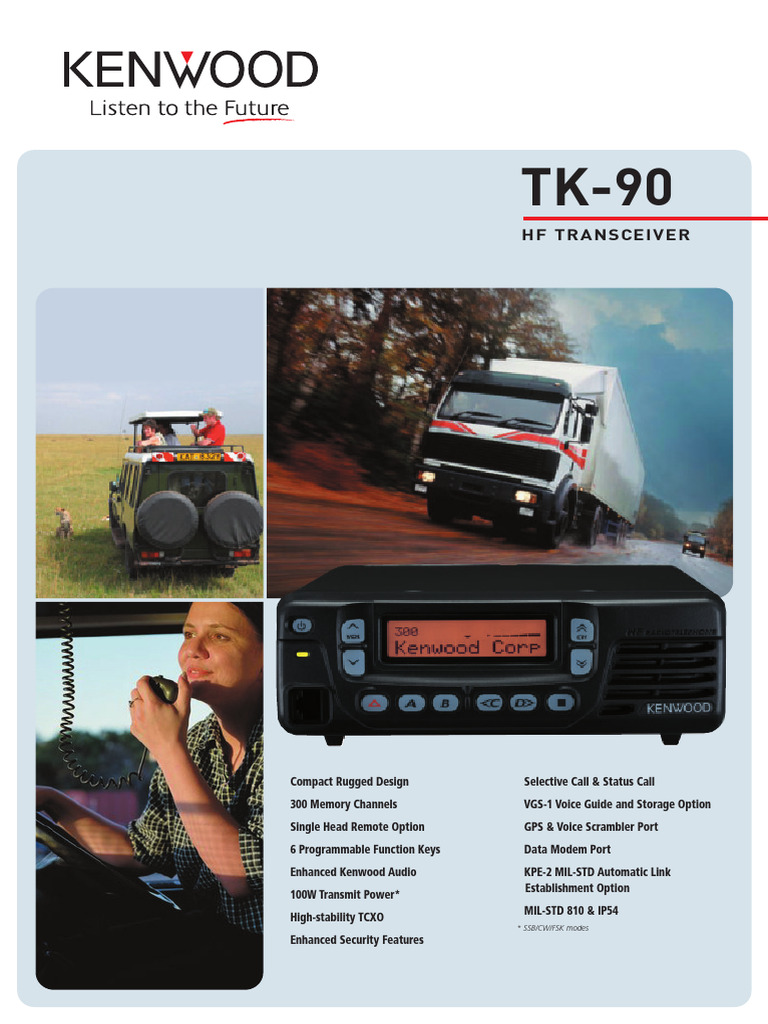 Kenwood Brochure TK-90 | PDF | Hertz | Telecommunications Engineering