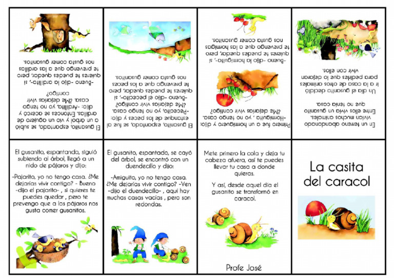 La Casita Del Caracol - Mini Cuento | PDF
