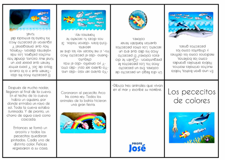 Los Pececitos de Colores - Mini Cuento | PDF