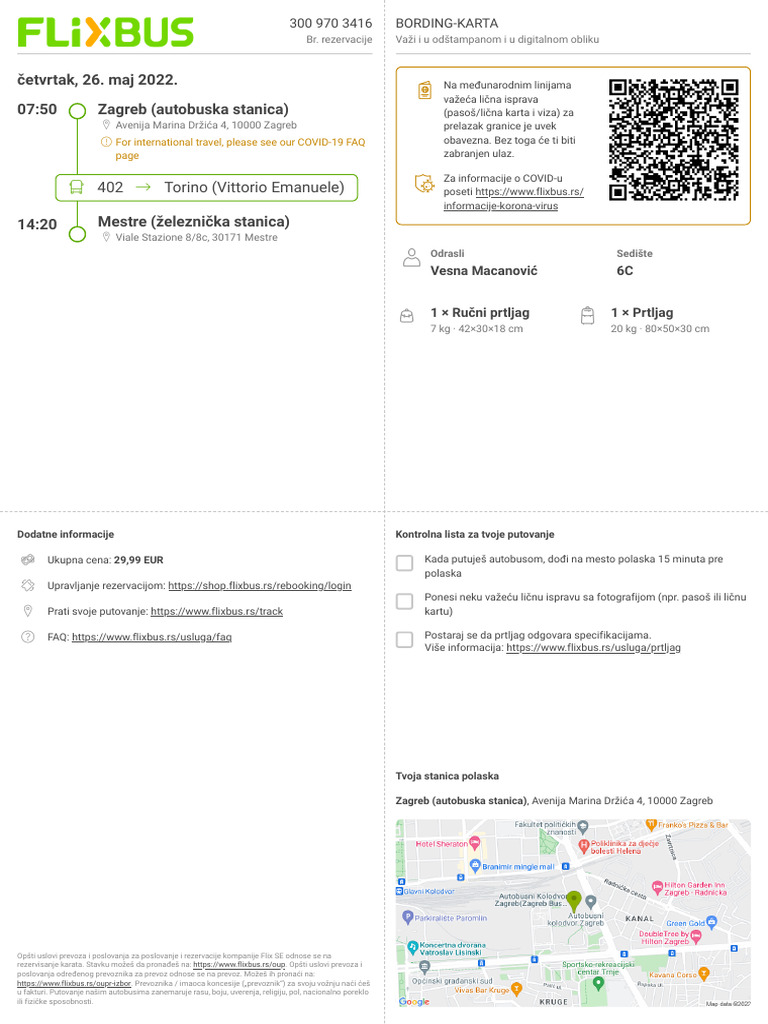 FLIX Ticket 3009703416 | PDF