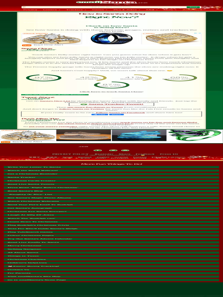 Christmas Eve 2024 Santa Snooper From EmailSanta - Com! | PDF | Santa ...