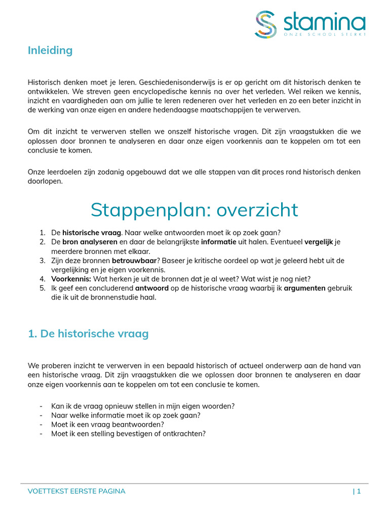 Stappenplan Bronnenonderzoek - Google Documenten | PDF