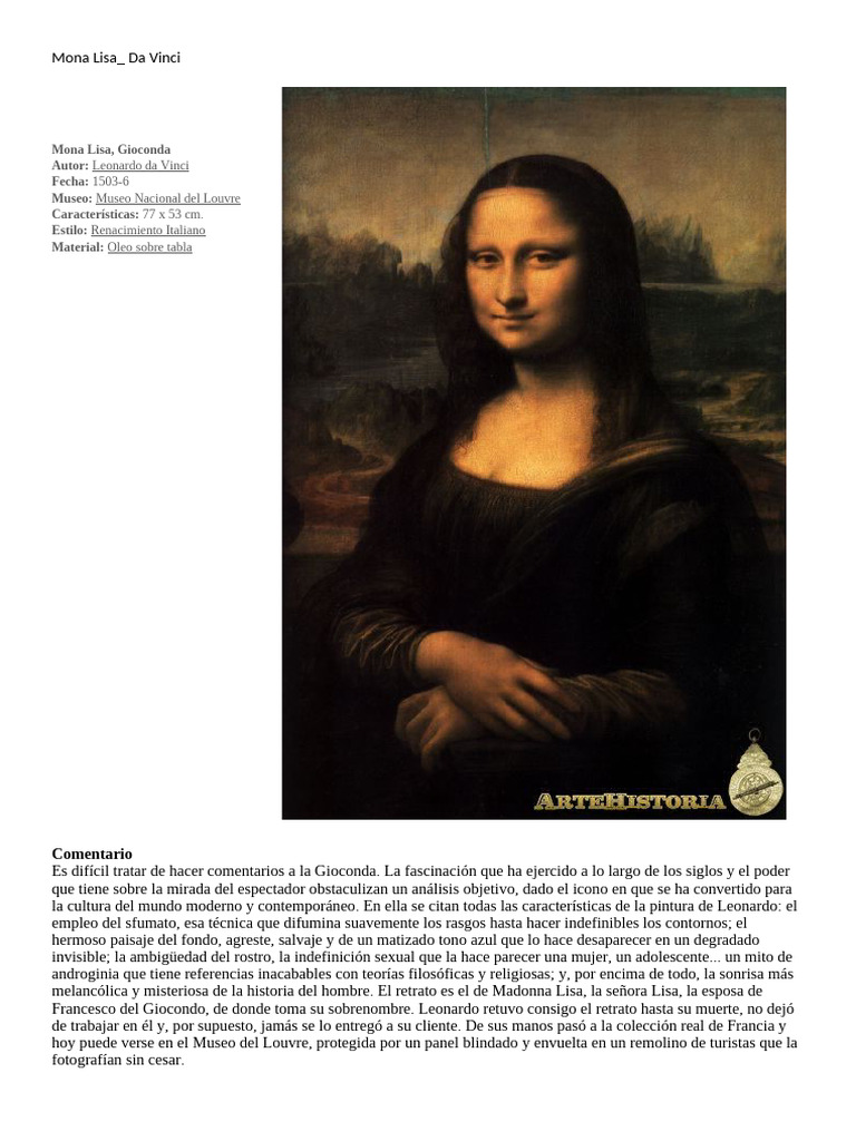 Mona Lisa | PDF