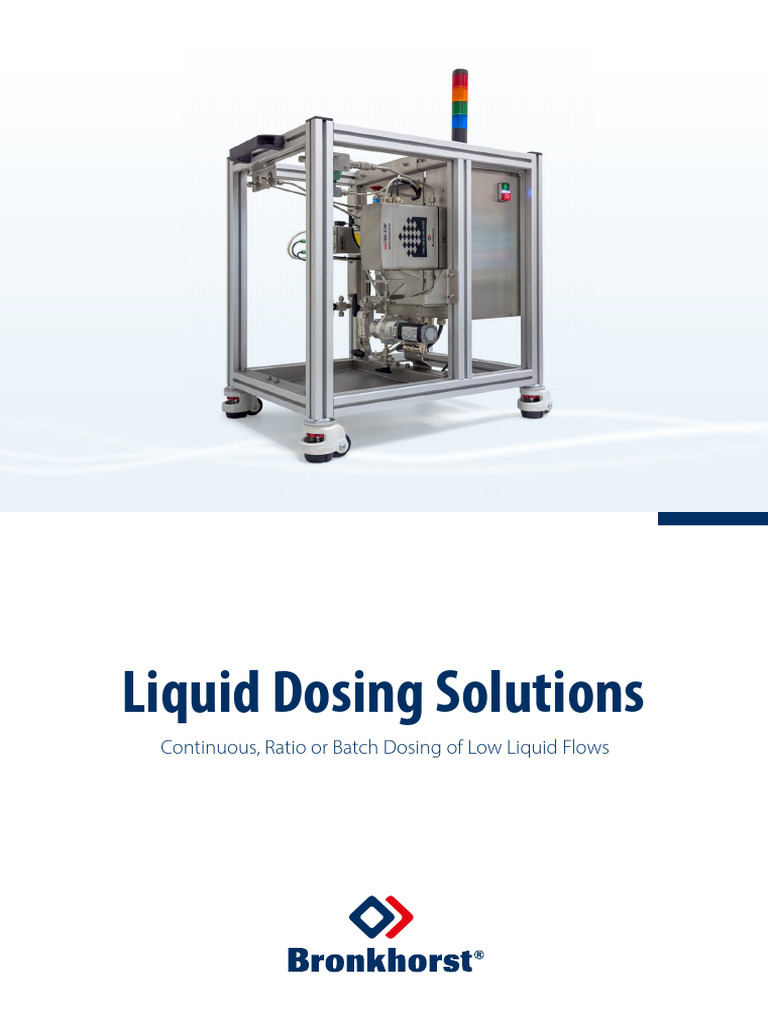 Liquid Dosing Solutions 960082 | PDF | Flow Measurement | Pump
