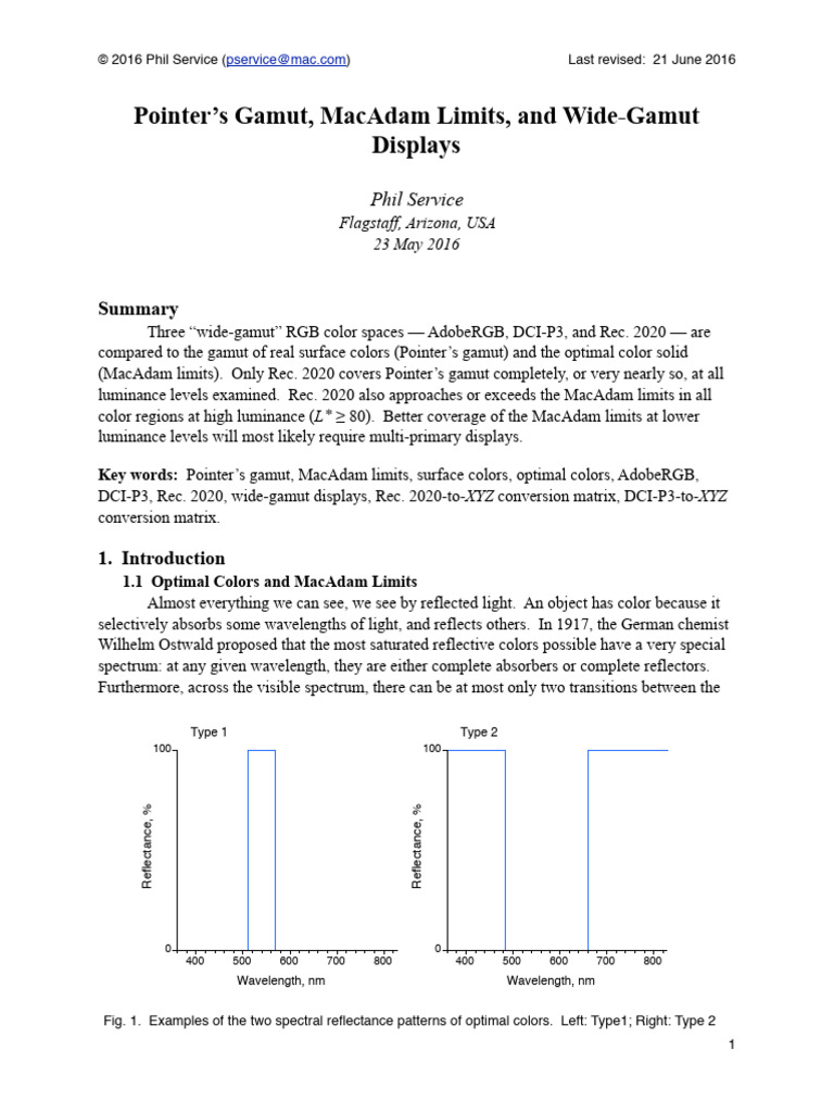 Service 2016 - Pointer - S Gamut, MacAdam Limits, and Wide-Gamut ...