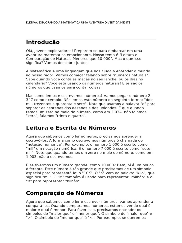 ELETIVA | PDF | Matemática