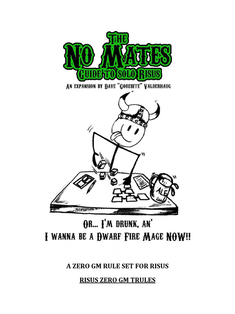 No Mates Guide To Solo Risus | PDF