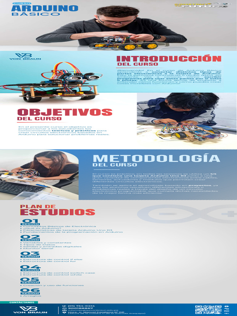 Arduino Basico VB Brochure | PDF | Arduino | Electrónica