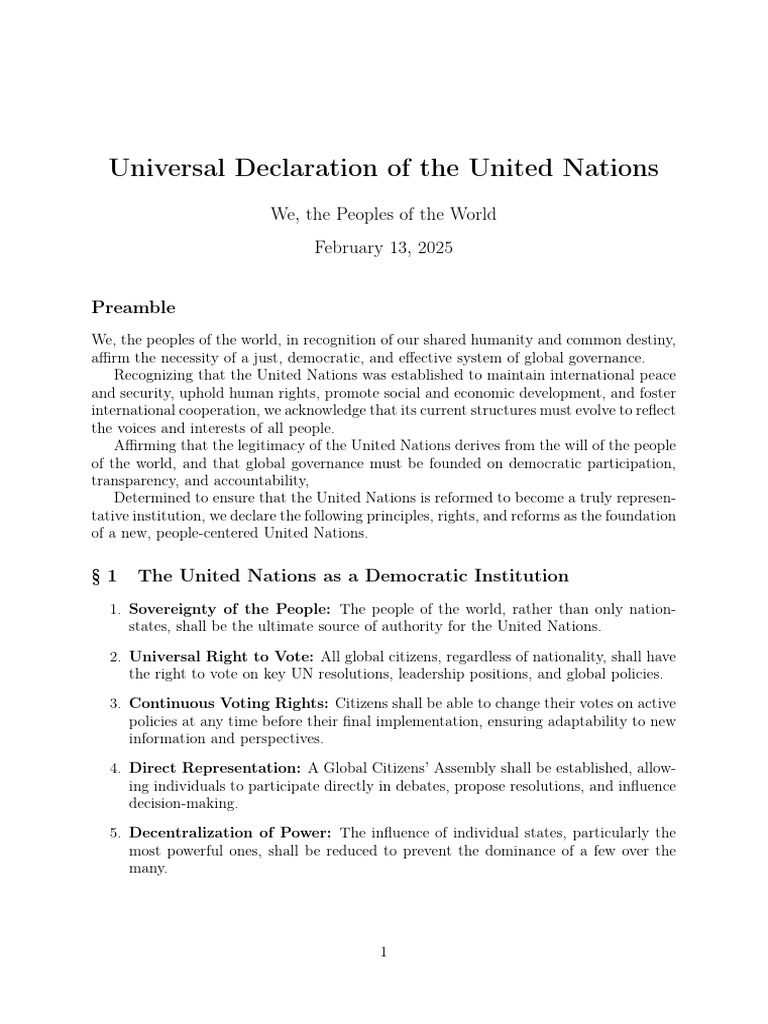 Universal Declaration of The United Nations | PDF | United Nations ...