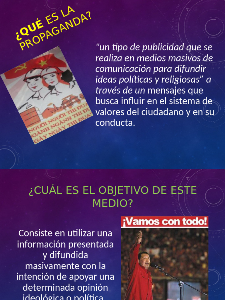 Tipos y características de la propaganda | PDF | Propaganda | Educación ...