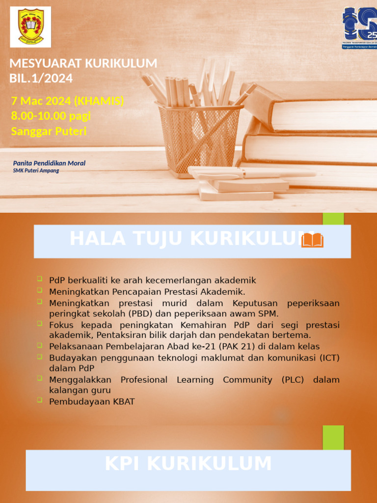 Mesyuarat Kurikulum Bil.1 2024 | PDF