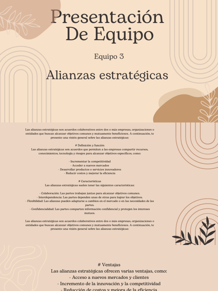 Alianzas Estratégicas: Ventajas y Desventajas | PDF | Proyecto conjunto | Economias