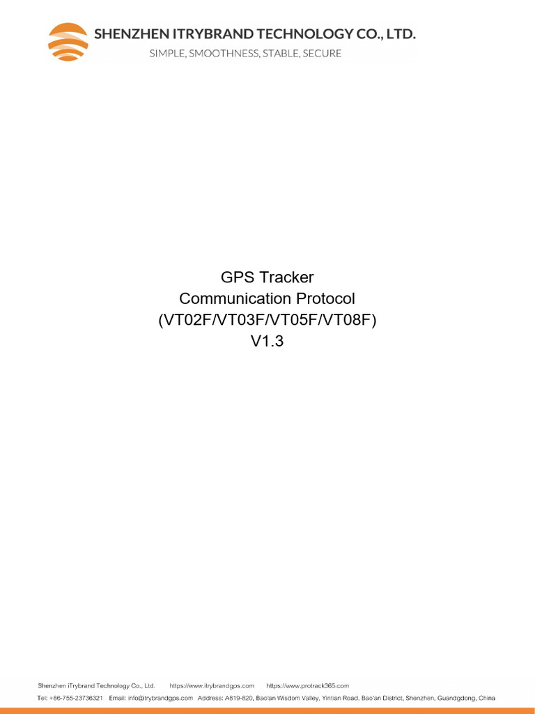 Protrack protocol(4G) | PDF | Network Packet | Telecommunications