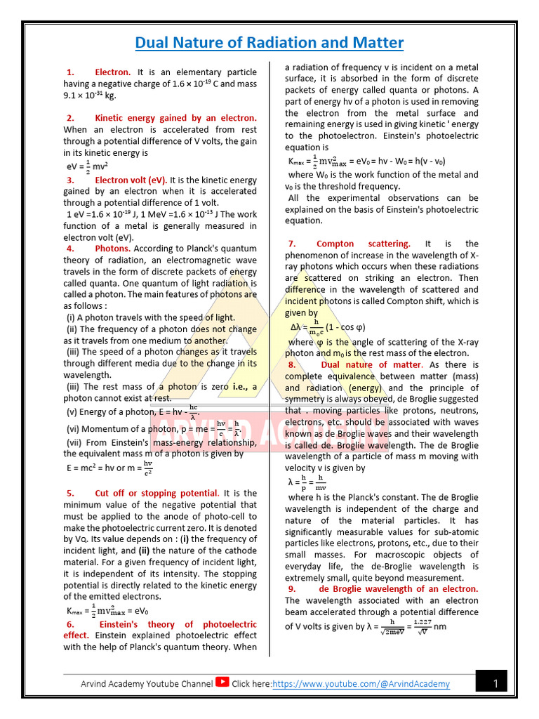 Chap 11 Dual Nature of Radiation and Matter - 53066043 - 2025 - 02!08 ...